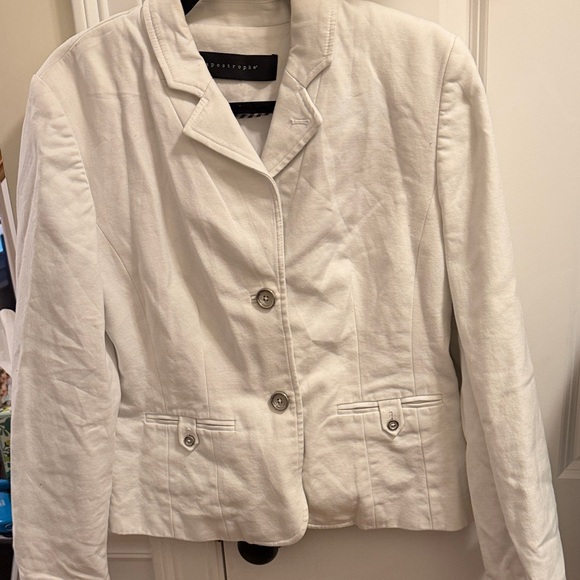 Apostrophe | Jackets & Coats | Rare Vintage White Apostrophe Cream ...